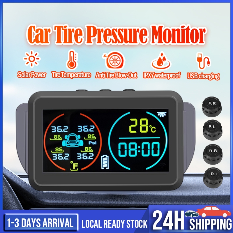 TPMS Tyre Pressure Monitor Car Wireless Tyre Pressure Monitoring System ...