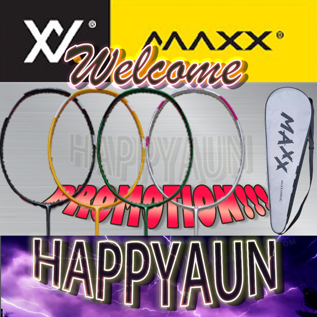 MAXX MAXXAHOLIC BADMINTON RACKET (100% ORIGNAL ) | Shopee Singapore