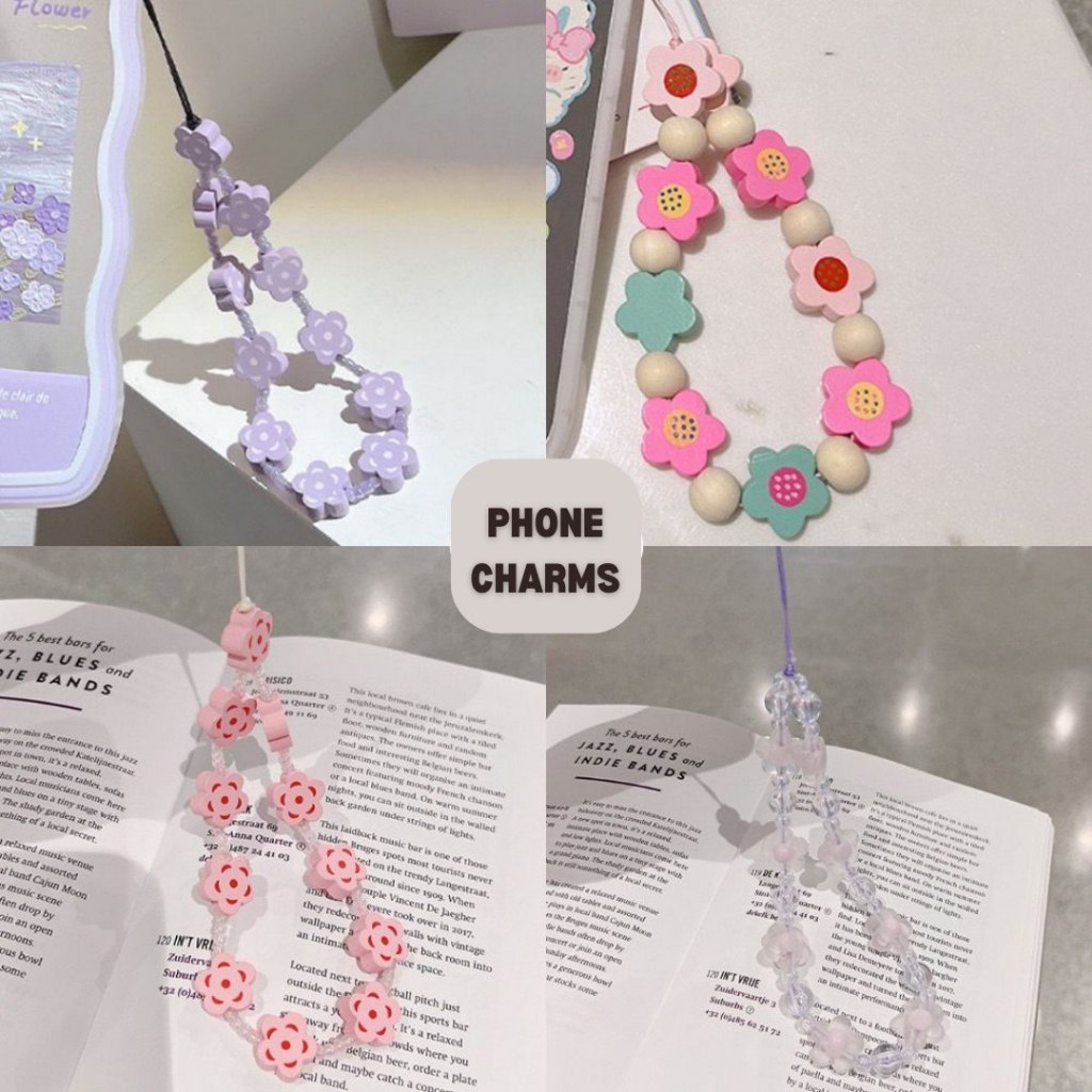 Ins Fashion Phone Strap Charm Cute Universal Chain Rabbit Bear Chain ...