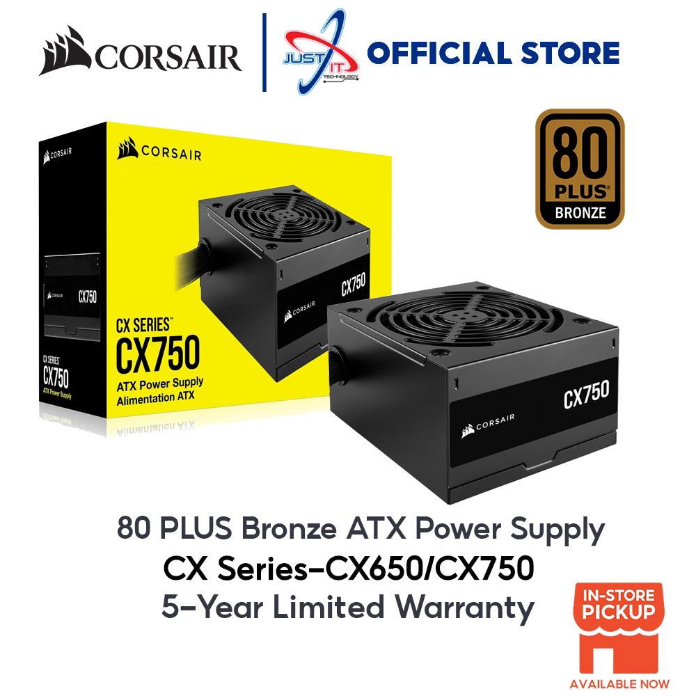 CORSAIR CX SERIES CX550(550W) / CX650(650W) / CX750(750W) 80 PLUS ...