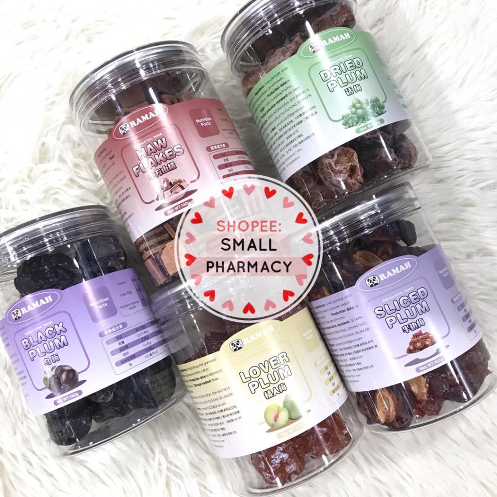 Ramah Snack Range - Haw Flakes 140g / Black Plum 160g / Lover Plum 160g ...