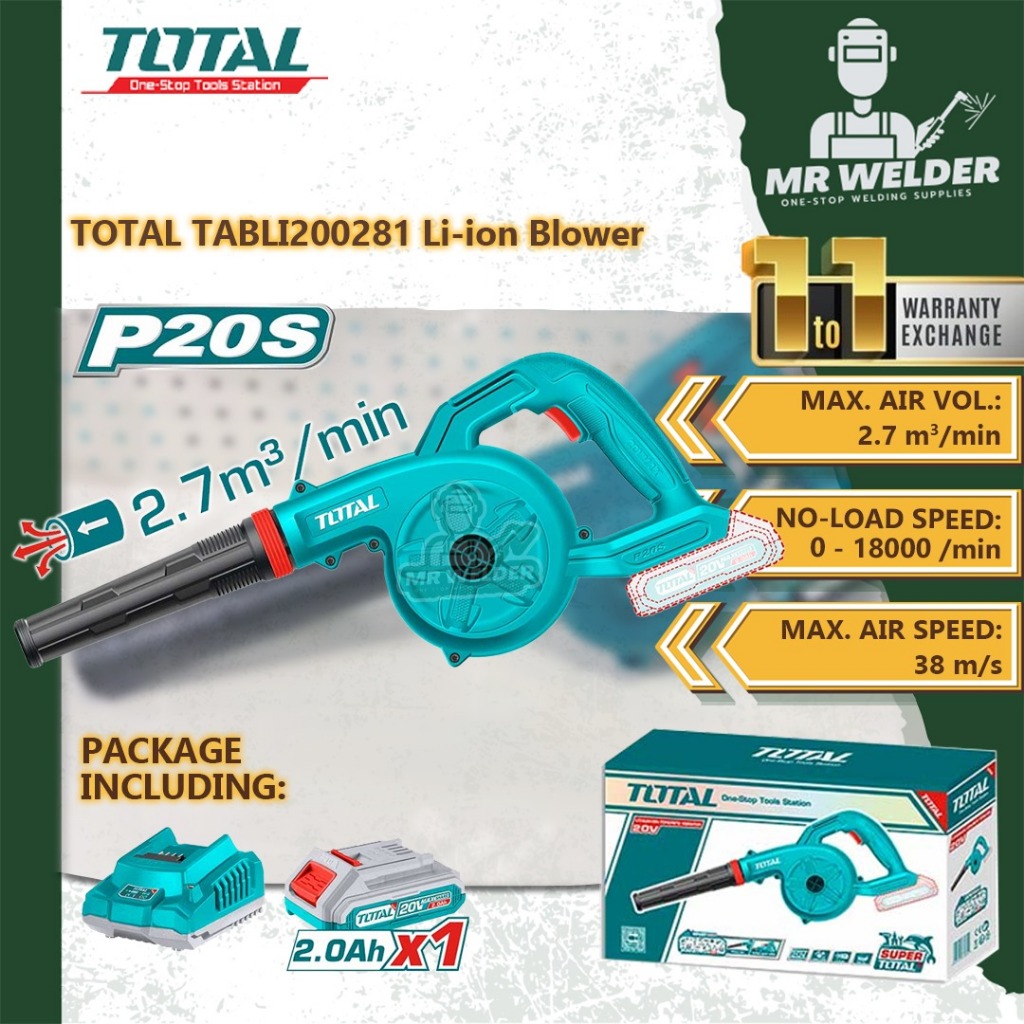 TOTAL TABLI200281 P20S 20V Li-ion Blower ( Replacement Model ...