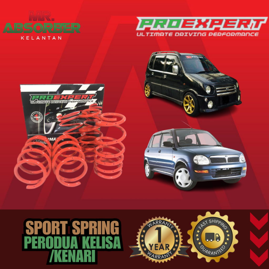 SPRING SPORT PRO EXPERT LOWERED PERODUA KELISA/KENARI SET | Shopee ...