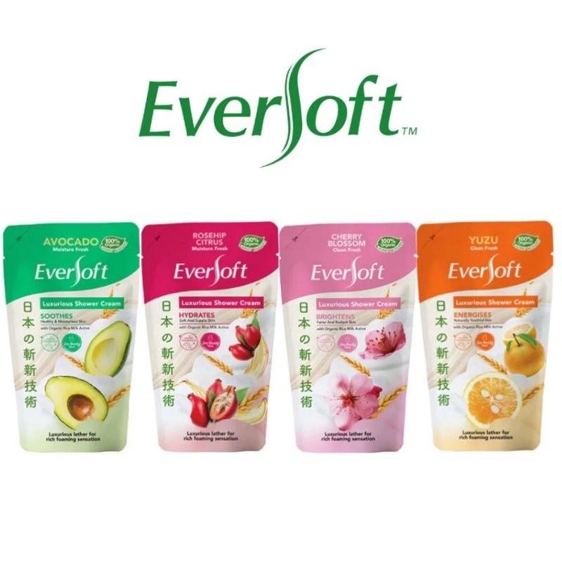 Eversoft Luxurious Shower Cream Refill Pack 550g | Shopee Singapore