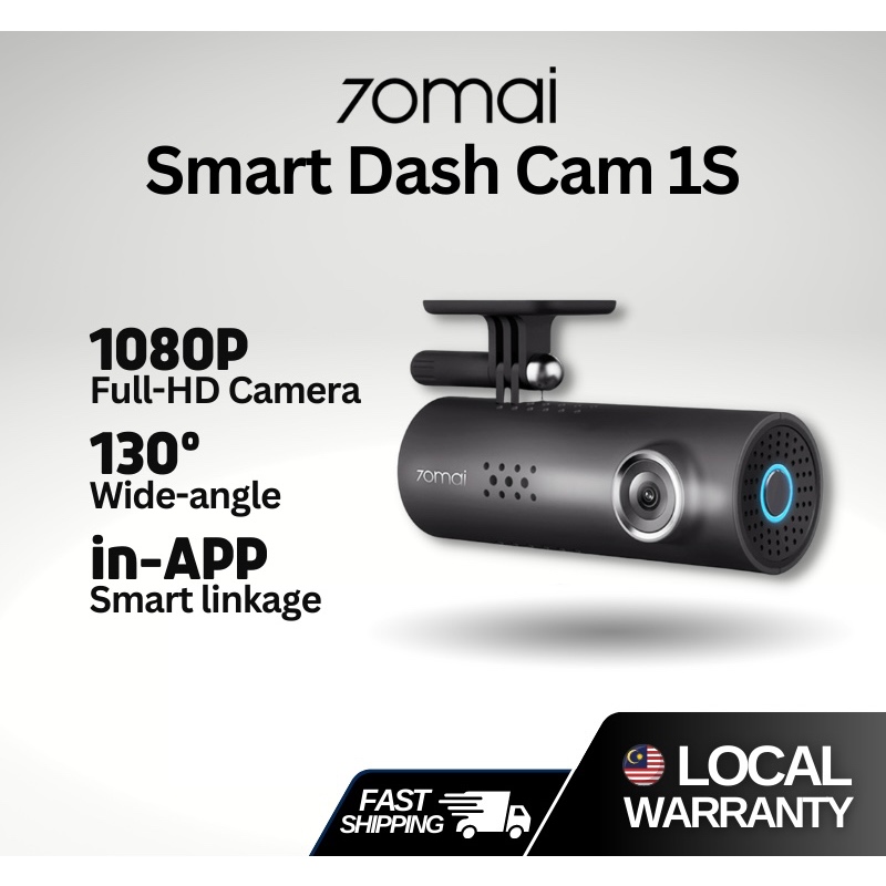 70mai 1S D06 DashCam Wi-Fi DVR 130 degree Angle Dash Cam Car Camera [Global version | Shopee ...