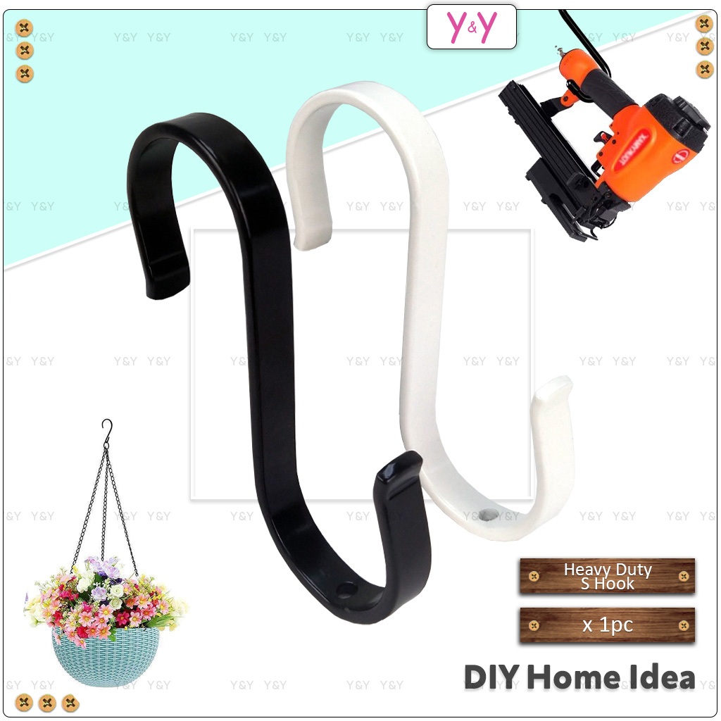 Y&Y Eco Large Heavy Duty S Hook / S Shaped Hook Hanger Metal Hook ...