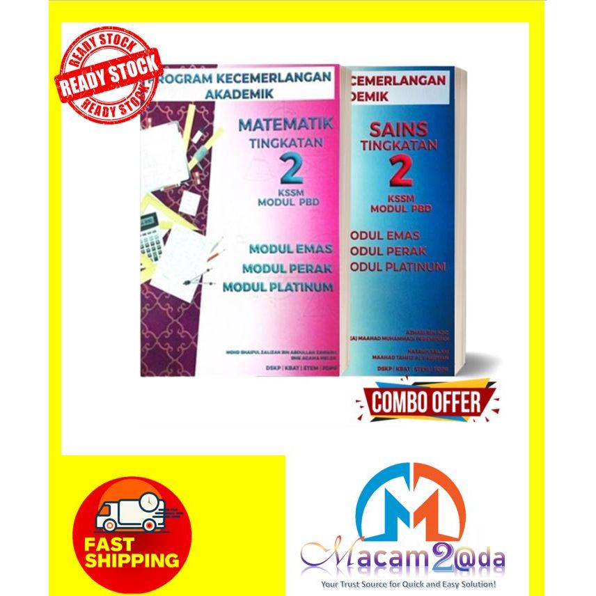 Level 2 Mathematics Combo KSSM PBD Module & Level 2 Science | Shopee ...