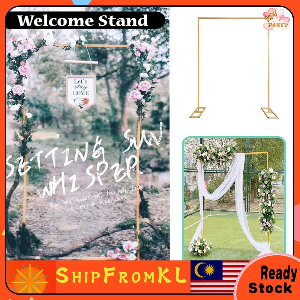 Square Metal Arch Backdrop 1m 1.5m 2m Wedding Rack For Wedding Party ...