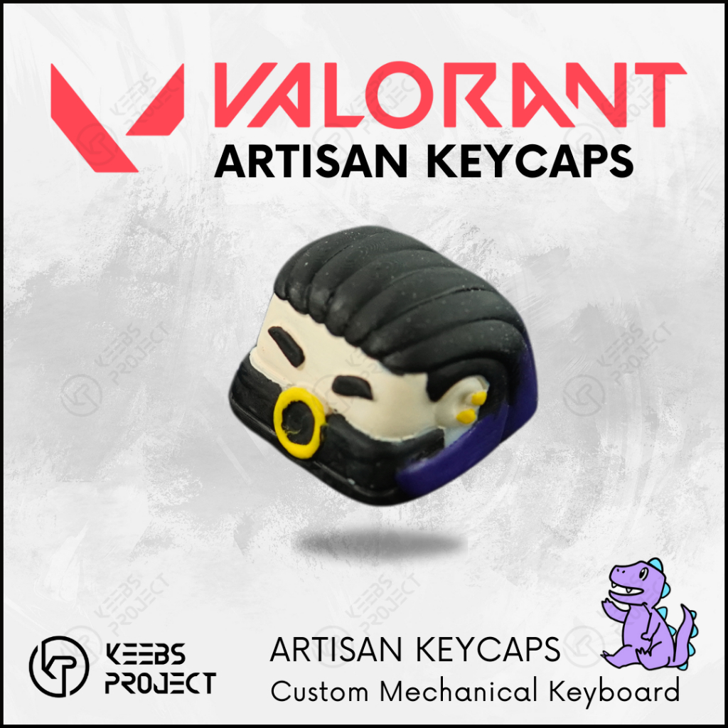 Reyna Valorant Artisan Keycaps 1U for Mehcanical Keyboard Keebs Project ...