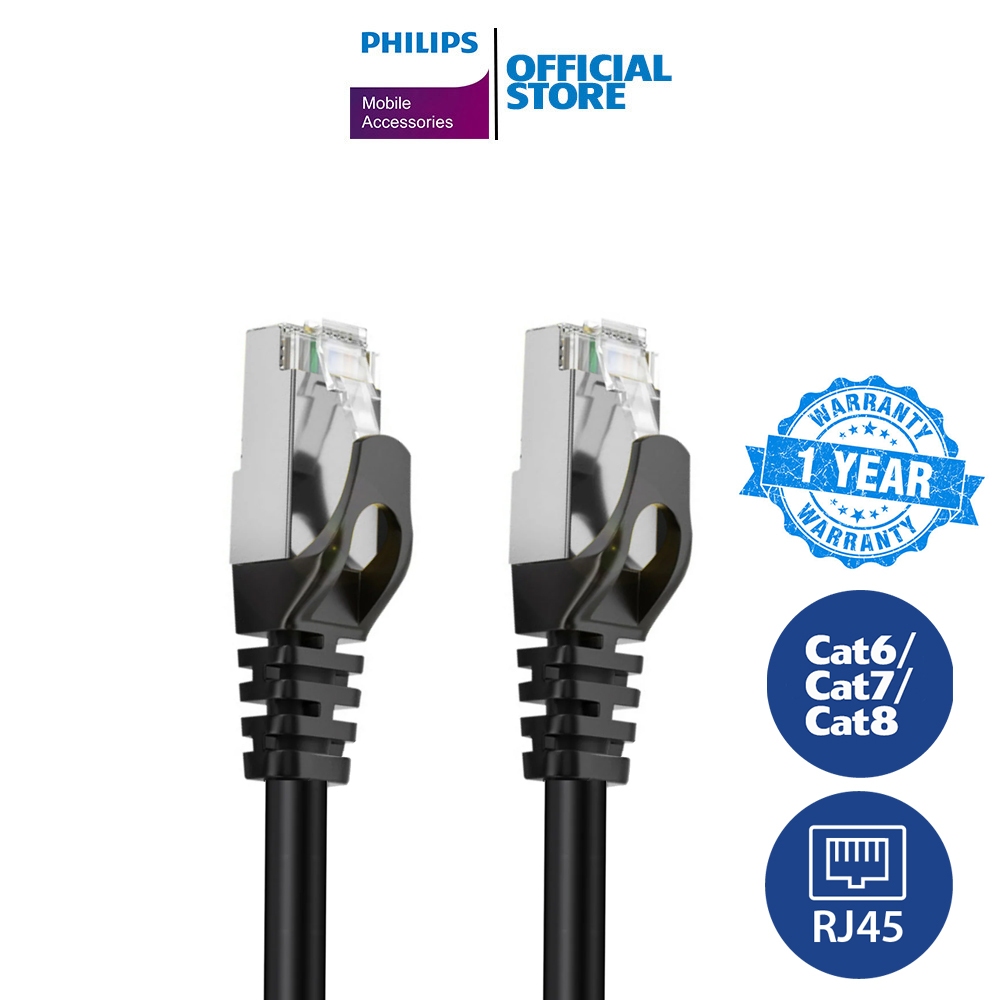 Philips Network LAN RJ45 Gigabit Cable Ethernet For Router Cat6/Cat7 ...