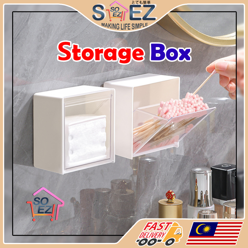 SOEZ Japan Style Wall Mounted Flip Storage Box Dust-proof Sealing ...