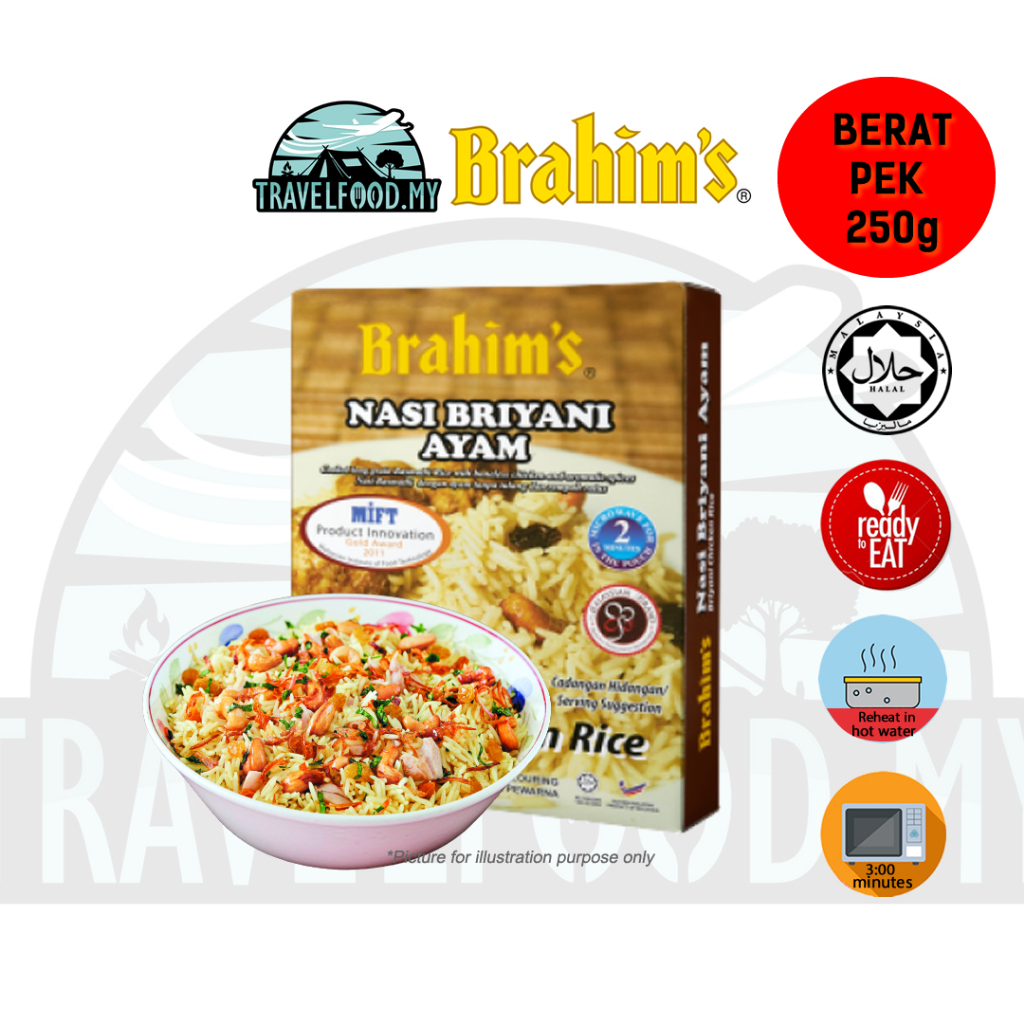 Brahim's Nasi Briyani Ayam Chicken Briani Beriani Rice to Eat Rice ...