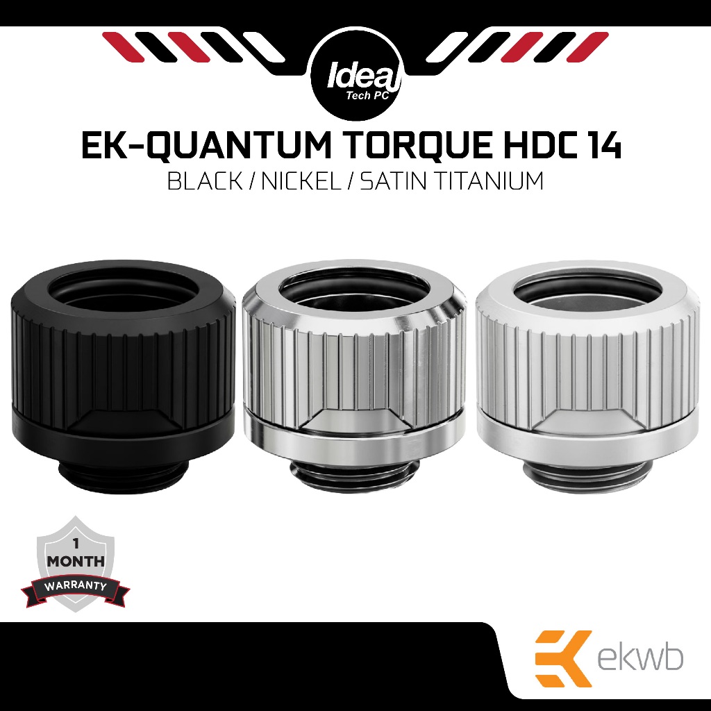 EKWB EK-Quantum Torque HDC 14 | Black | Nickel | Satin Titanium | Watercooling Parts | Shopee ...