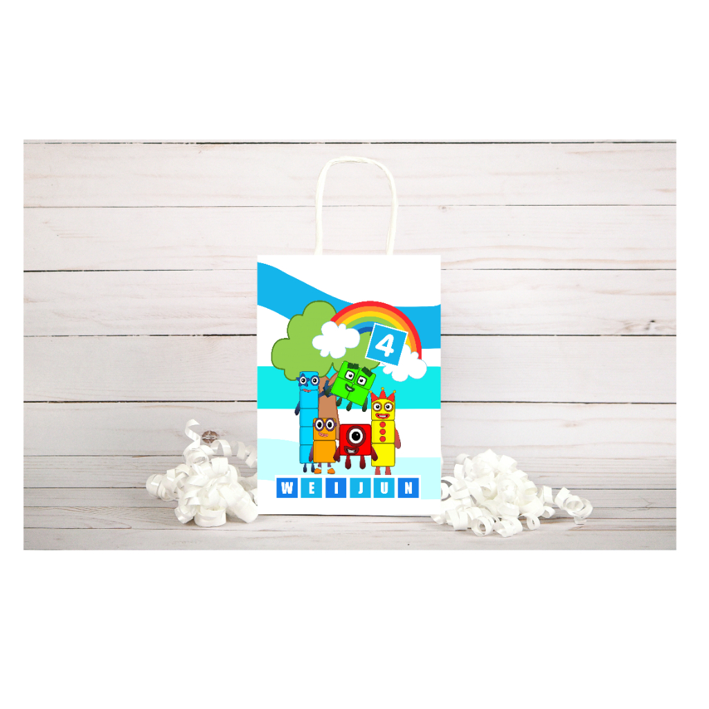 Numberblocks Theme Custom Paperbag Chipbag Bottle Label Tag Activity ...