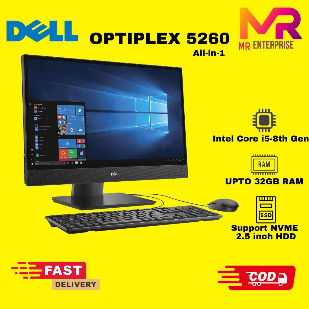 DELL AIO | All-in-1 | Intel core i5-8th Gen - with Complete set | Dell ...