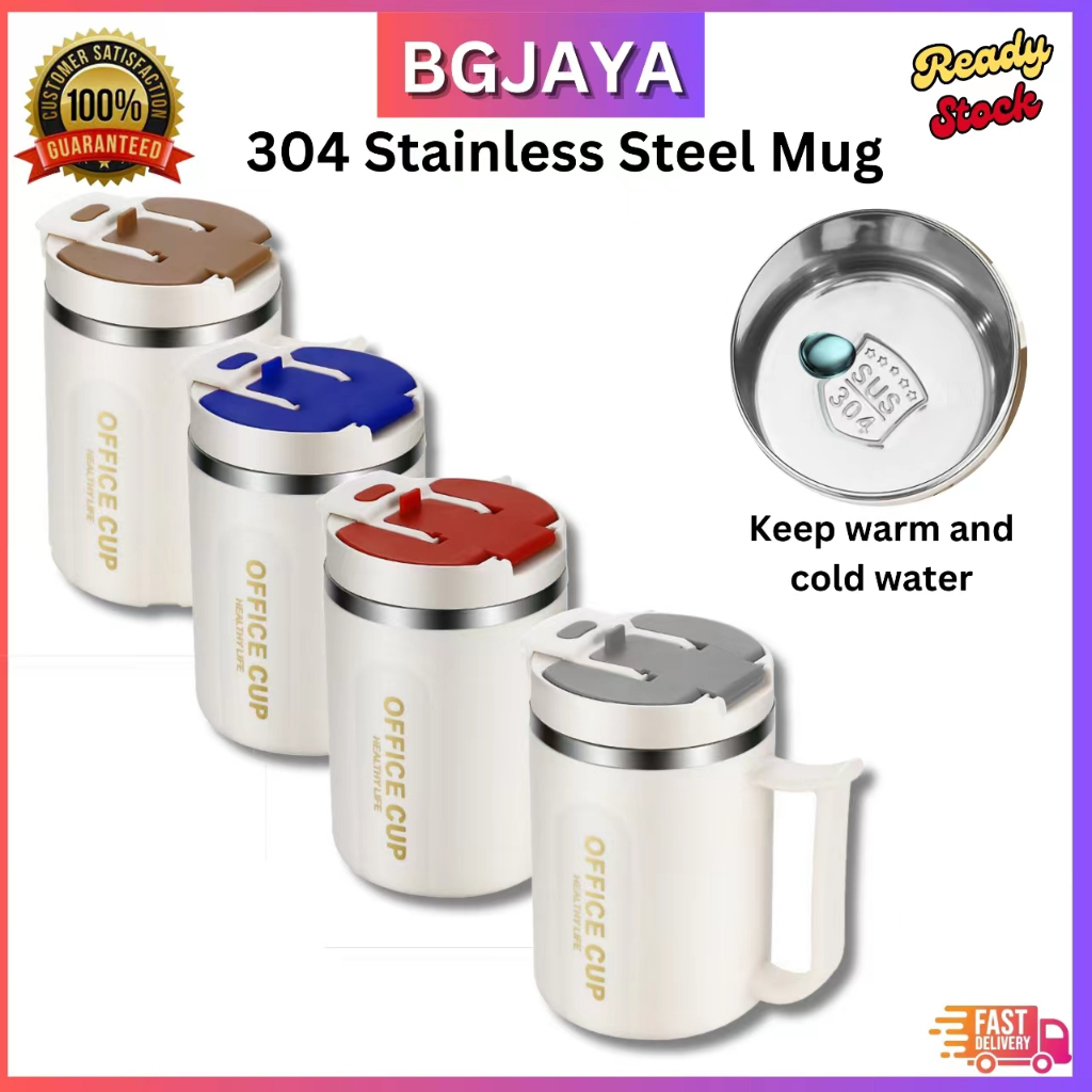304 Stainless Steel Thermal Insulation Mug Insulated Coffee Cup 500ml ...