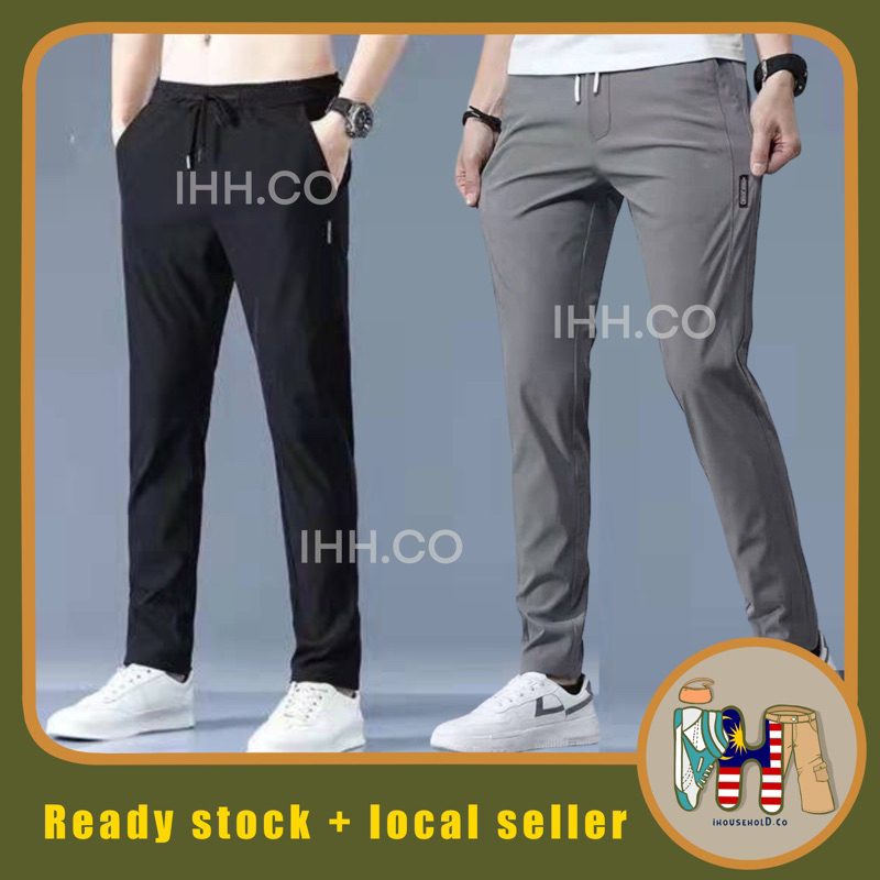 Seluar Panjang Lelaki Slim fitCelana Casual Lelaki Formal Long Pants ...