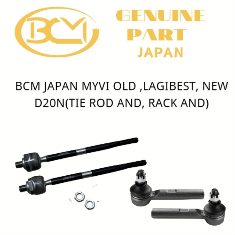 BCM JAPAN MYVI OLD ,LAGIBEST, NEW D20N(TIE ROD AND, RACK AND) | Shopee ...