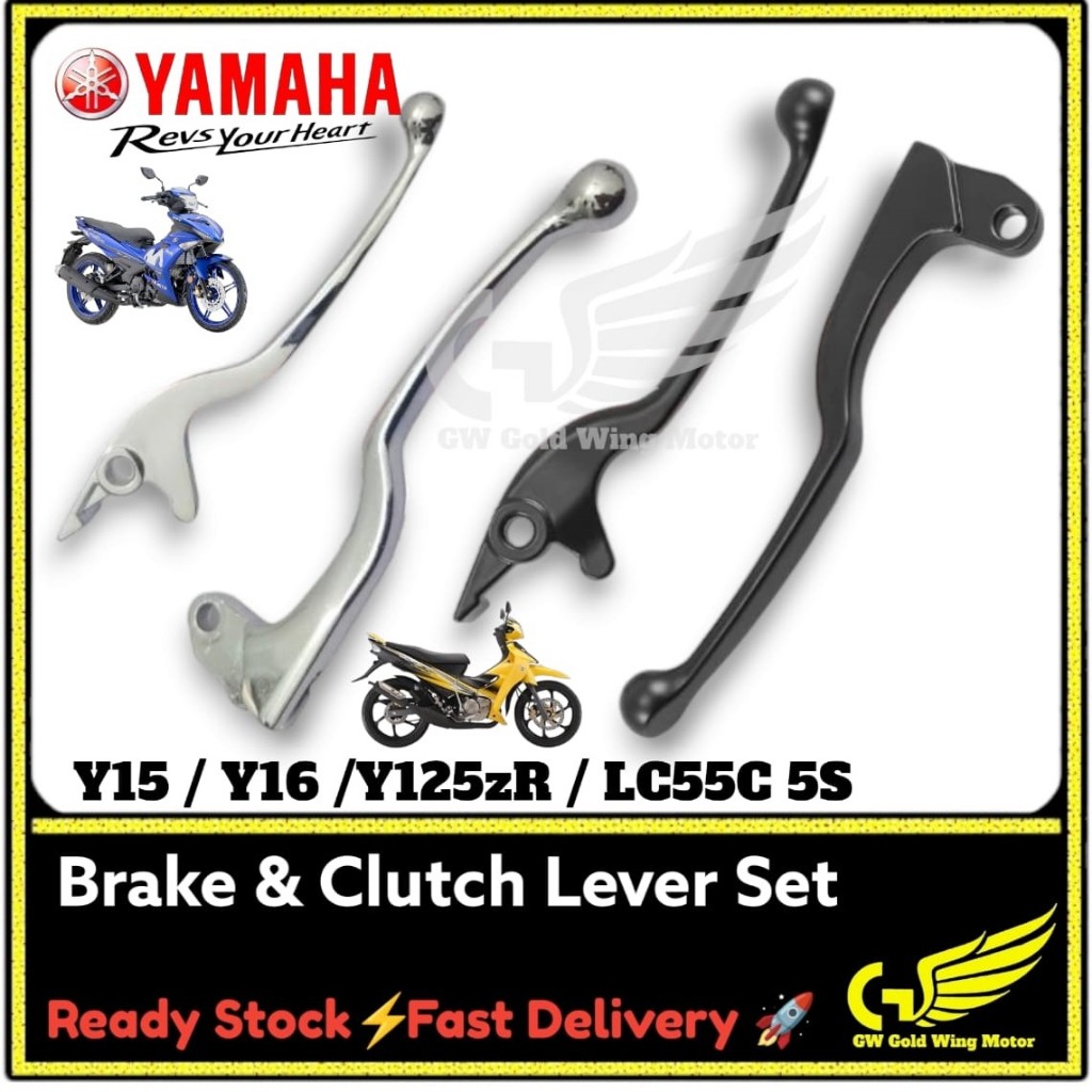 YAMAHA INDON Y15 Y125ZR LC5S BRAKE CLUTCH LEVER SET L/R LC135 Y15ZR Y16 ...