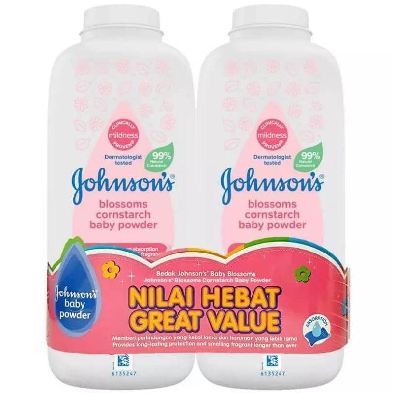 Johnson's Baby Powder Classic- 500g x 2With | Shopee Singapore