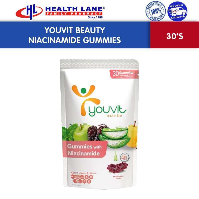 Youvit Beauty Niacinamide Gummies (30's) | Shopee Singapore