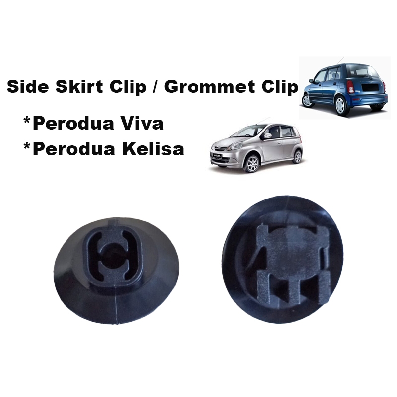 Perodua Viva & Kelisa Side Skirt Clip / Grommet Clip | Shopee Singapore