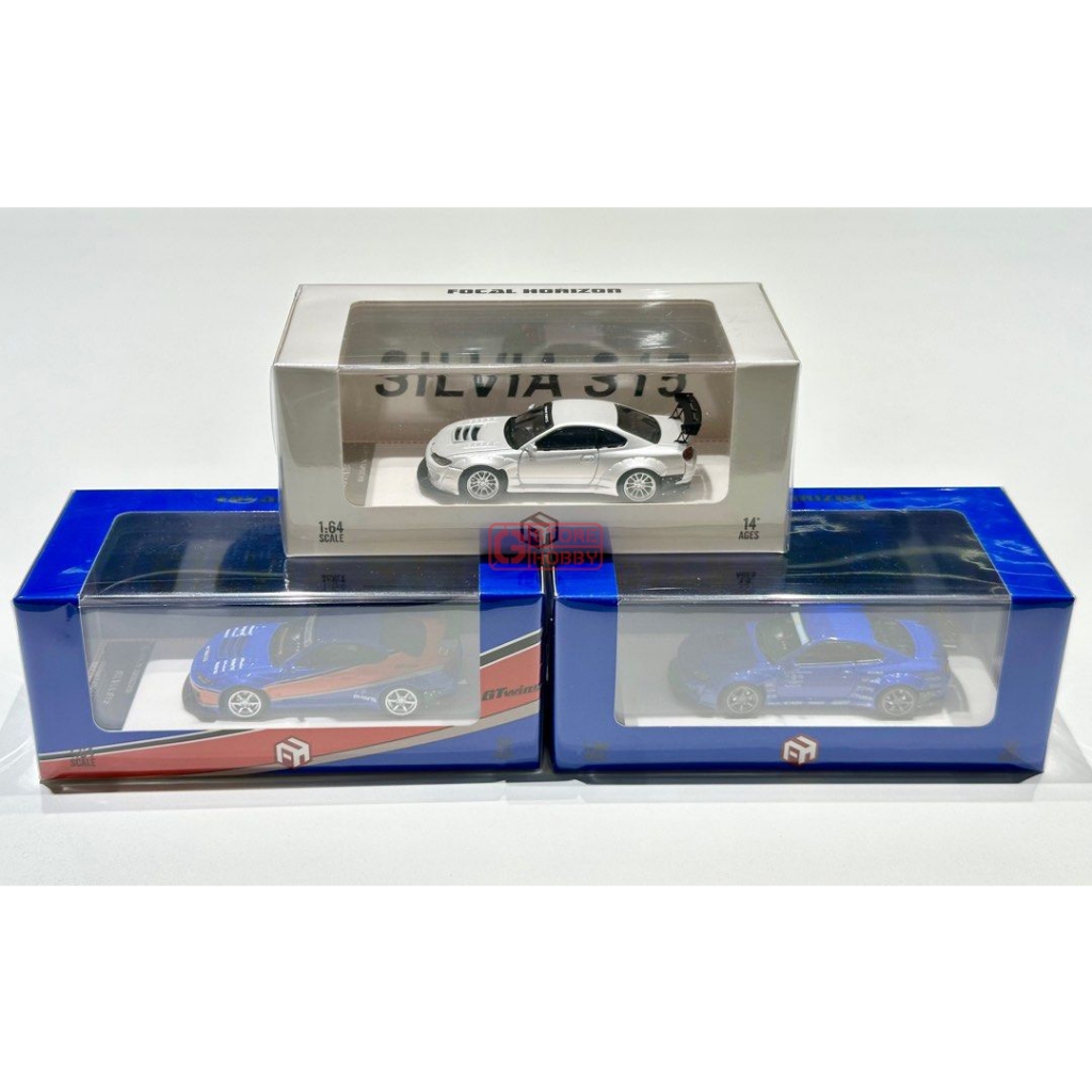 FOCAL HORIZON 1/64 ROCKET BUNNY NISSAN SILVIA S15 FNF BLUE ORANGE ...
