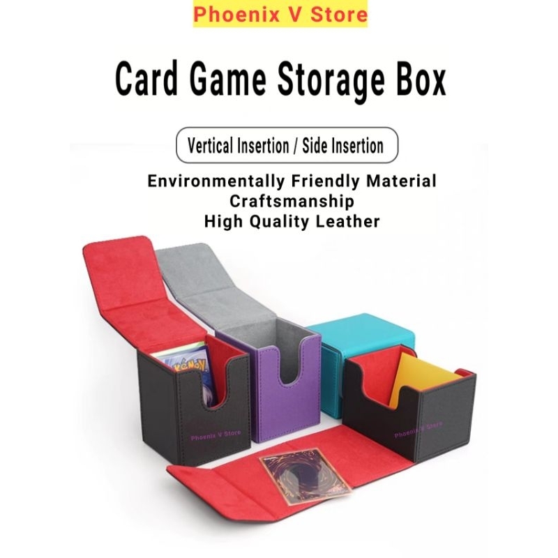 ️ Card Game Storage Box Ultra Pro BCW Magnetic Holder Toploader Yugioh ...