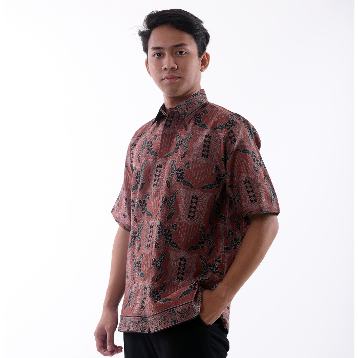 Dobby Men's Batik Shirt PREMIUM And Exclusive Short Sleeve (DD07 ...