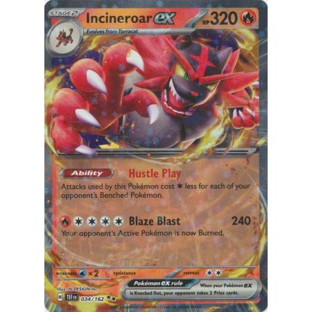Pokemon Trading Card Game Incineroar ex - 034/162 - Ultra Temporal ...