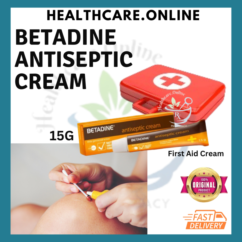 [HEALTHCARE.ONLINE] Betadine ANTISEPTIC WOUND CREAM 15G (ANTISEPTIC ...