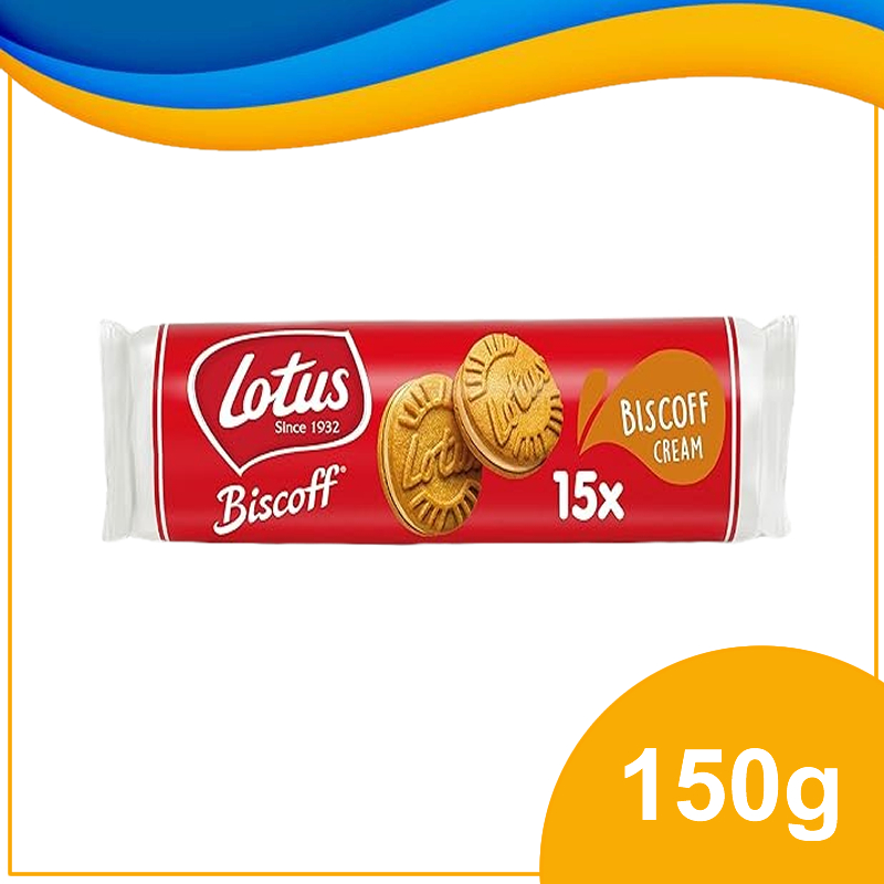 Lotus Biscoff Sandwich Cookies Biscoff Cream 150g [EXP 23 DECEMBER 2024 ...