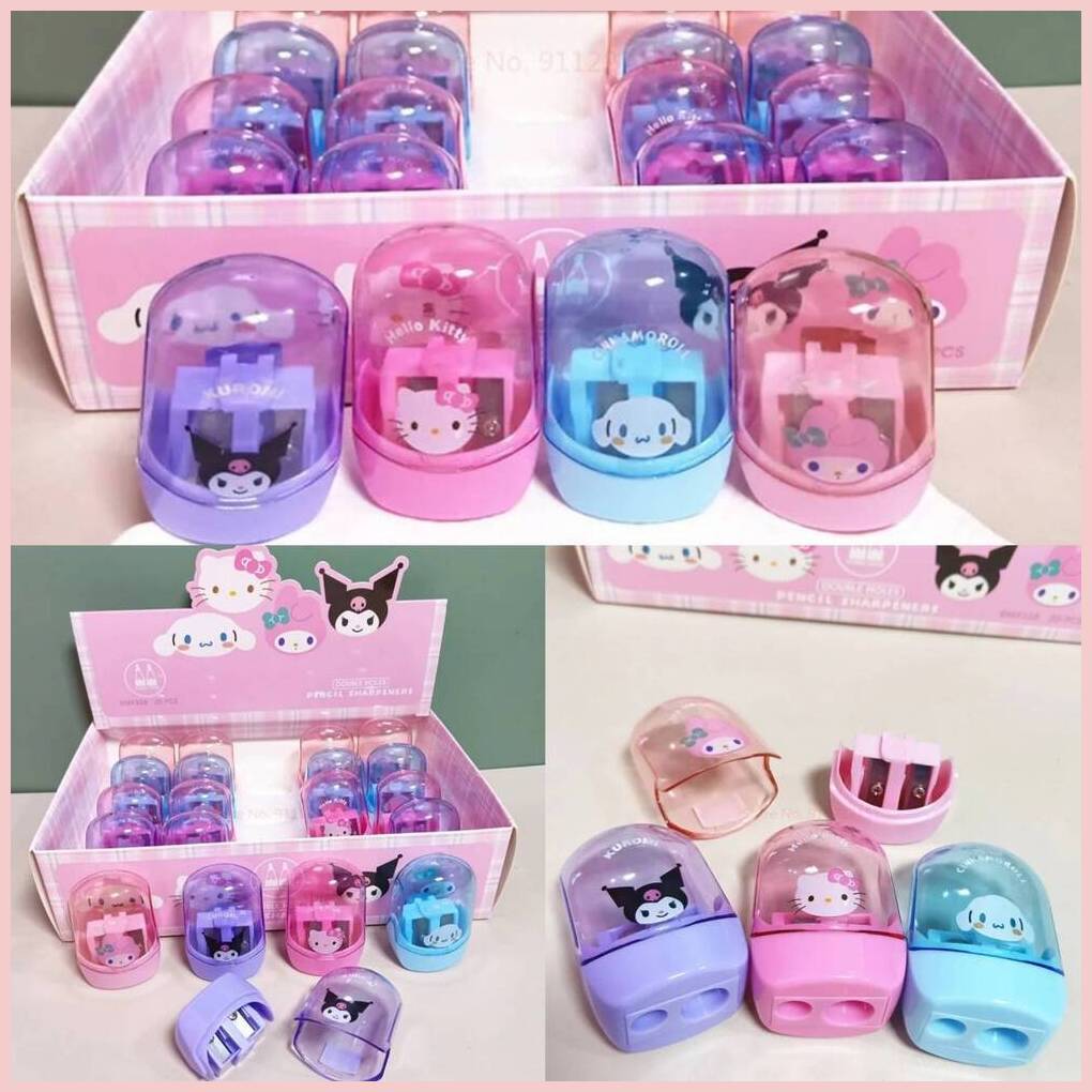 Sanrio Mini Cute Sharpener KM9328 Two Hole Sharpener Kuromi Melody ...