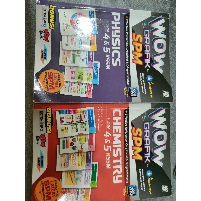 !! 1 set 2 Books WOW GRAFIK SPM CHEMISTRY AND PHYSIC ( used ) | Shopee ...