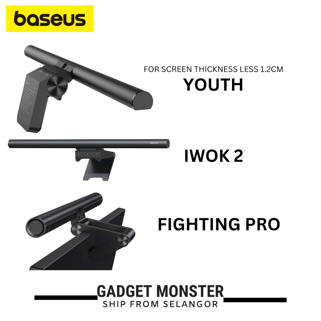 Baseus Monitor Light Desktop Laptop Screen Light Bar Screenbar Computer ...