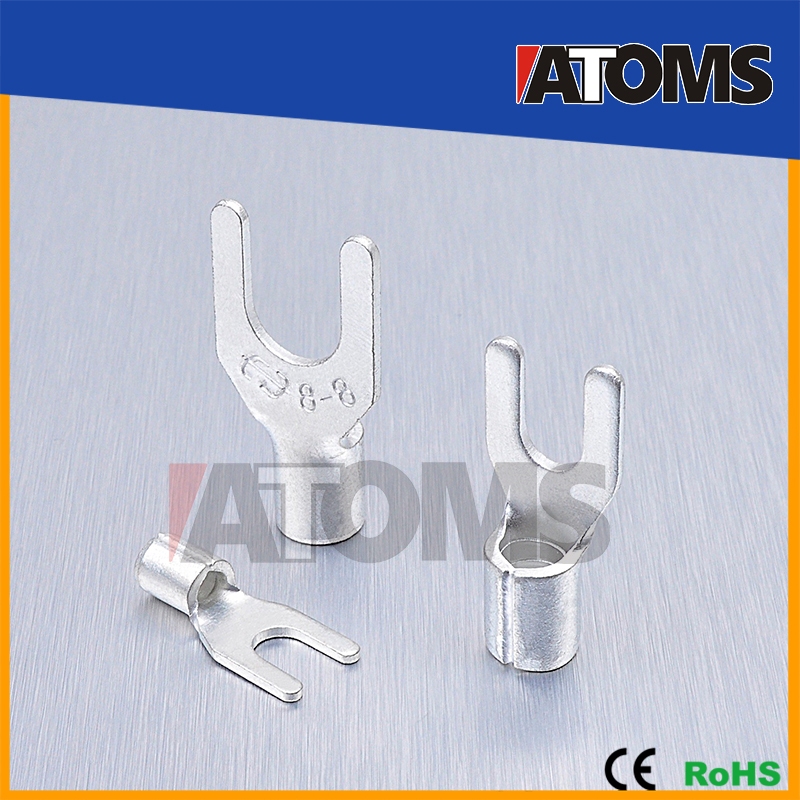 Non Insulated Spade Terminal Y Lug Copper Lug Fork Lug Terminal connector (100ps/pack) | Shopee ...