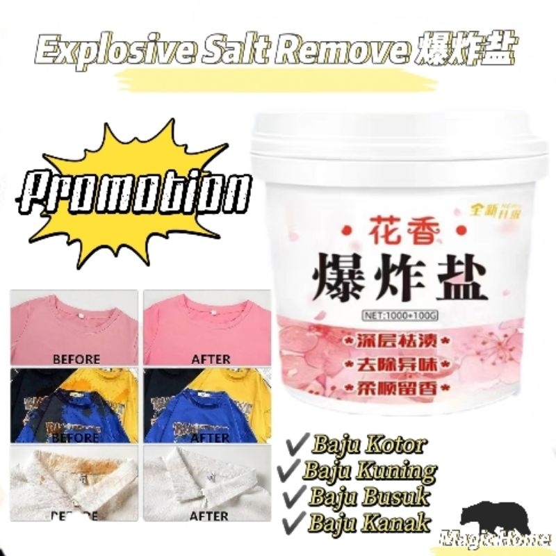 Explosive Salt Remove Dirt Yellow Keep Fresh Smell Clothes Washing ...