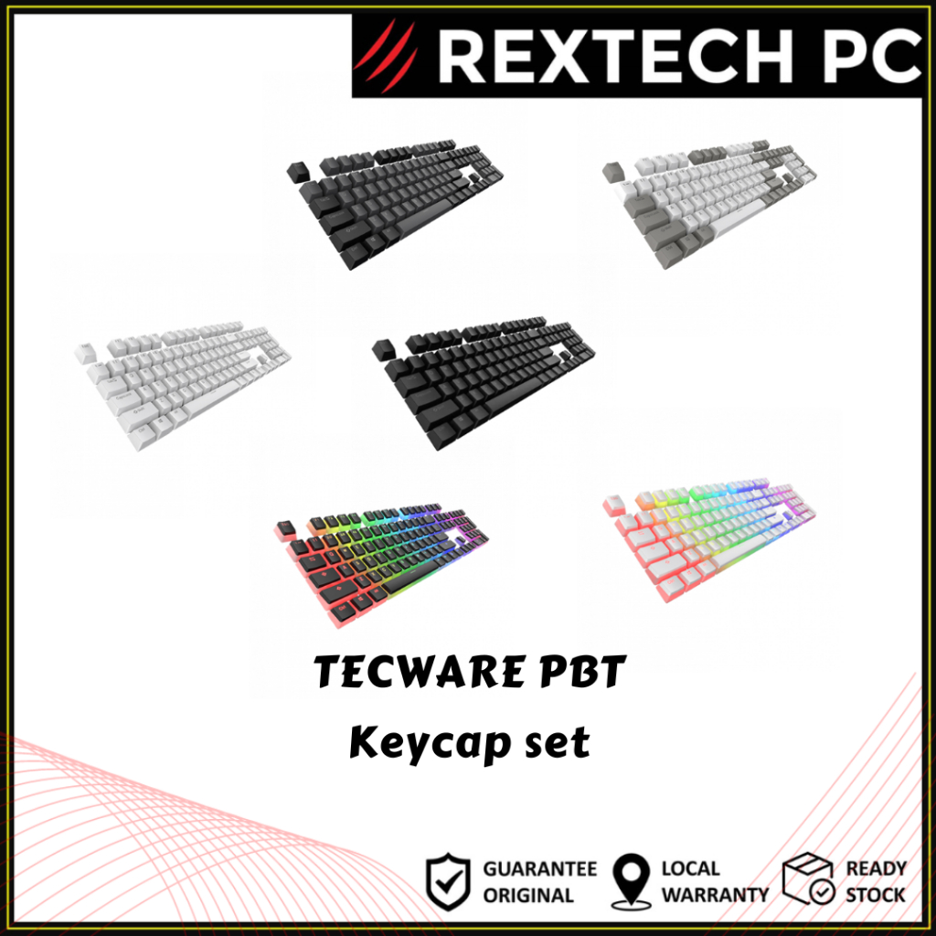 TECWARE All Durable PBT Keycaps Set Mechanical Keyboard 104 Keys ...