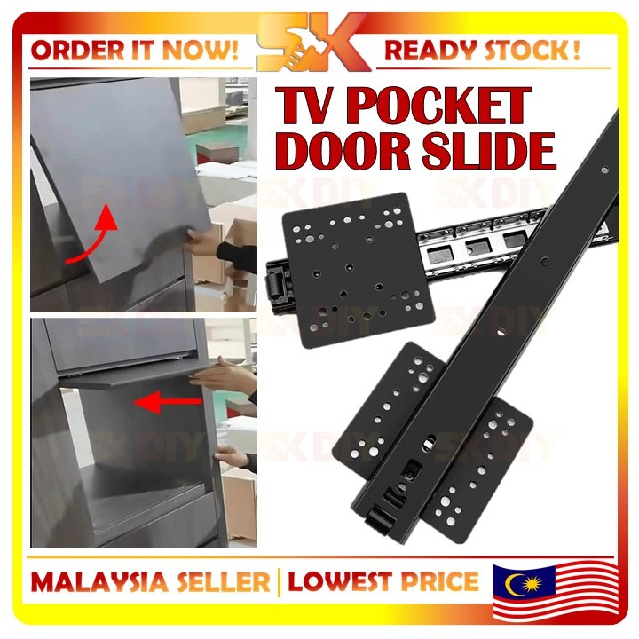 Conceal Invisible Folding Pocket Slide Pivot Door Rail Hardware Insert ...