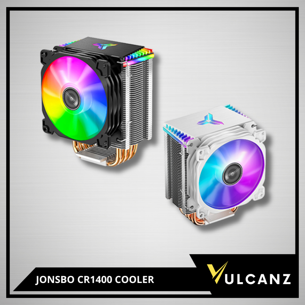 JONSBO CR1400 4 HEATPIPE 5V ARGB/4PIN PWM 9CM TOWER CPU COOLER HEATSINK ...