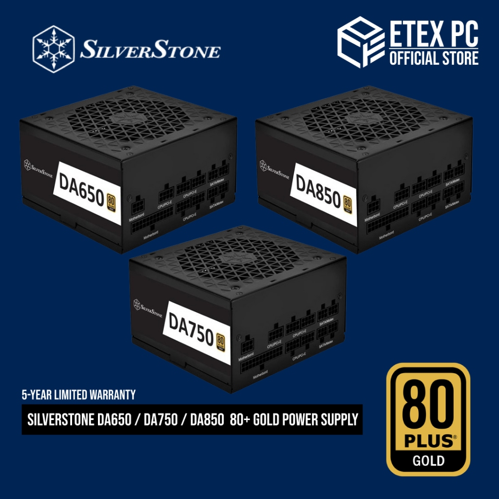 SilverStone DA650 , DA750 , DA850 80+ Gold Full Modular Power Supply ...