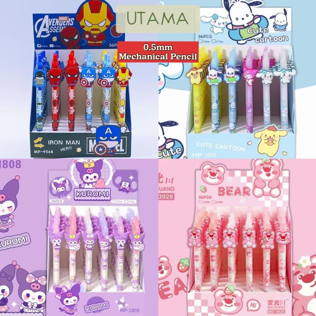 1 PCS Marvel /Ironman/ Spiderman/ Batman/KUROMI/ULTRAMAN Cartoon 0.5MM ...