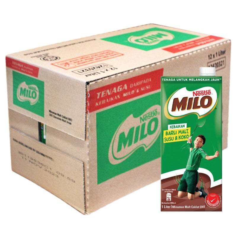 Nestle Milo Activ-Go Chocolate Malt 1L x 12 (Bulk) | Shopee Singapore