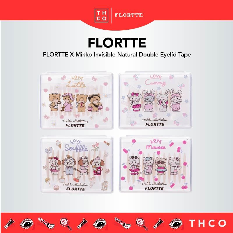 Flortte X Mikko Invisible Natural Double Eyelid Tape Flower Lolia X Mikko Joint Style Invisible ...