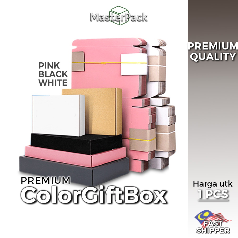 Colour Box Craft Paper Box Packaging Box Carton Box Pizza Box Kotak ...