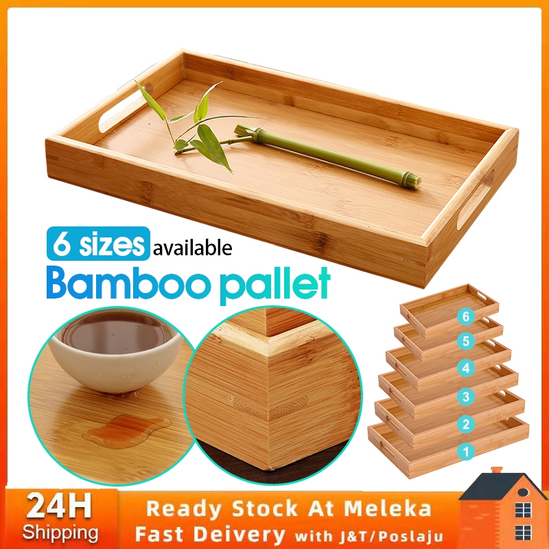 RAYA Miniis Dulang Kayu Wood Bamboo Trays Kitchen Rack Wooden Tray With ...