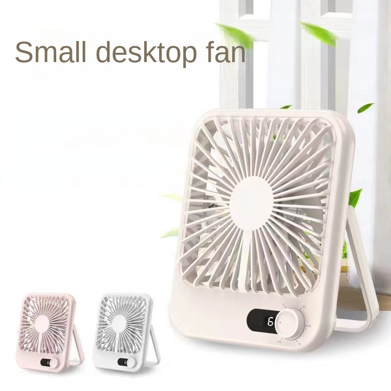 Local Personal Desk Fan 100 Speeds Strong Wind USB Rechargeable Table ...