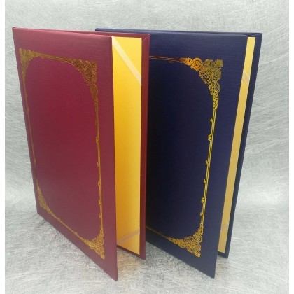Hard Cover Certificate Holder/ Size A4/ CH003/ Maroon/ Hard Leather ...
