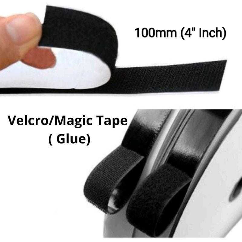 [4'' Inch]- Velcro Self Adhesive Tape/ Velcro Tape/ Magic Tape Roll ...