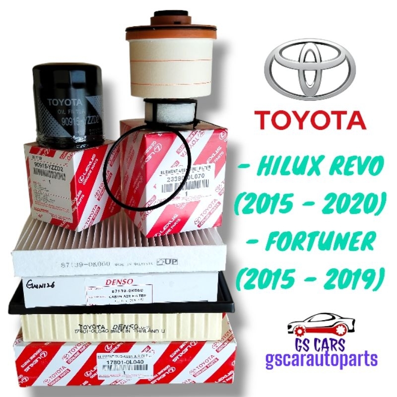 Toyota hilux revo gun125 gun126 / fortuner gun155 engine air filter oil ...